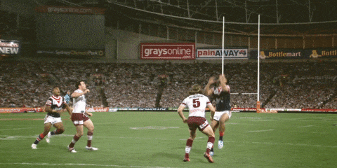 Leaping Daniel Tupou GIF by Sydney Roosters Football Club - Find ...