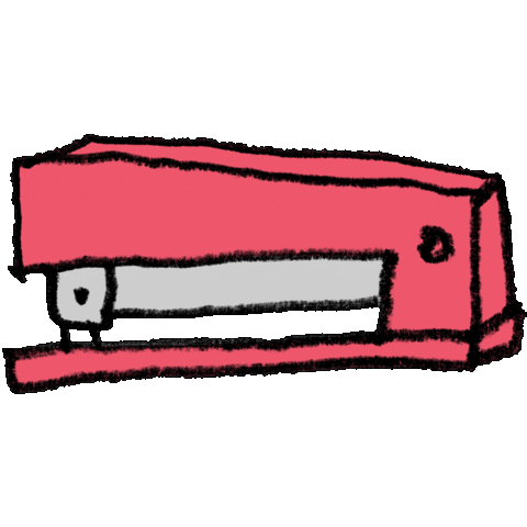 Office Supplies Stapler Sticker by Adam J. Kurtz for iOS & Android | GIPHY