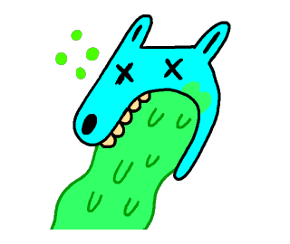 Sick Vomit Sticker by Jason Clarke for iOS & Android | GIPHY