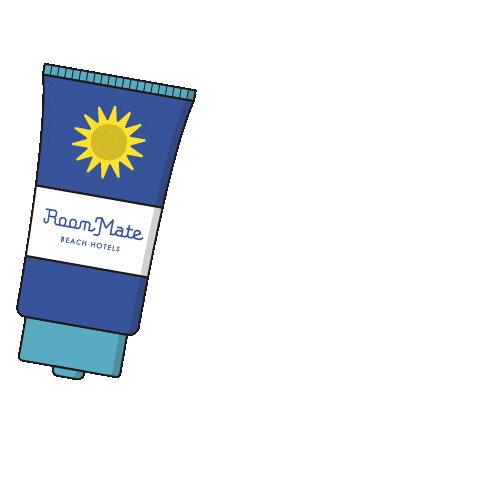 Summer Sunscreen Sticker by Room Mate Hotels for iOS & Android | GIPHY