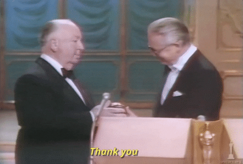 Alfred Hitchcock Thank You GIF by The Academy Awards - Find & Share on ...