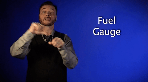Sign Language Fuel Gauge GIF by Sign with Robert - Find & Share on GIPHY