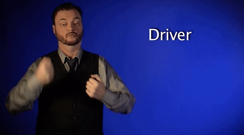 Sign Language Driver GIF by Sign with Robert - Find & Share on GIPHY