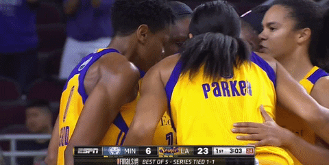 Game 3 Team Huddle GIF by WNBA - Find & Share on GIPHY