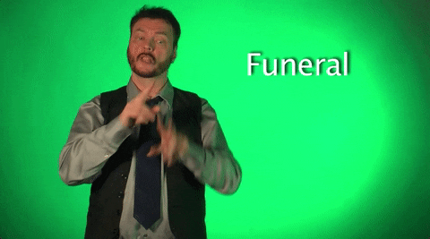Sign Language Funeral GIF by Sign with Robert - Find & Share on GIPHY