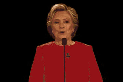 Excited Hillary Clinton GIF by Mashable - Find & Share on GIPHY