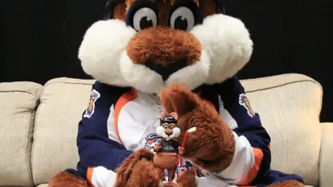 Mascot Bobblehead GIF by Greenville Swamp Rabbits - Find & Share on GIPHY