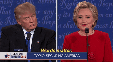 Words Matter GIF by Election 2016 - Find & Share on GIPHY