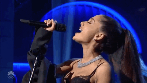 Ariana Grande Singing GIF by Saturday Night Live - Find & Share on GIPHY