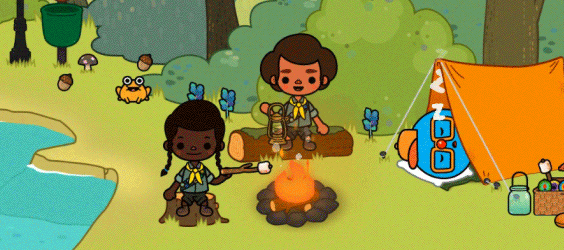 Campfire Camping GIF by Toca Boca - Find & Share on GIPHY