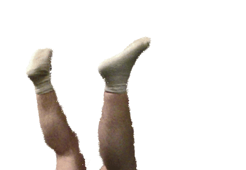 Upside Down Legs Sticker by Josh Rigling for iOS & Android | GIPHY