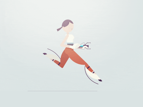 Portal Gun Running GIF by David Urbinati - Find & Share on GIPHY