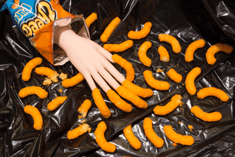 Cheese Puffs Art GIF by Phyllis Ma - Find & Share on GIPHY