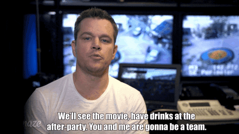 Matt Damon Team GIF by Omaze - Find & Share on GIPHY