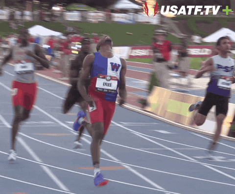 Excited Track GIF by RunnerSpace.com - Find & Share on GIPHY