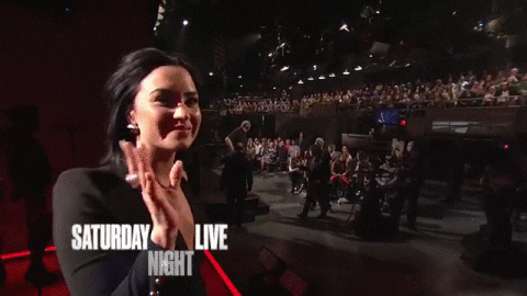 Demi Lovato Hello GIF by Saturday Night Live - Find & Share on GIPHY