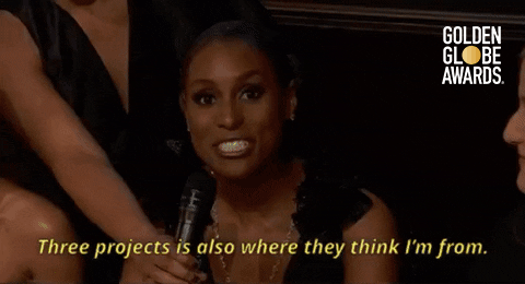 Issa Rae Three Projects Is Also Where They Think Im From GIF by Golden ...