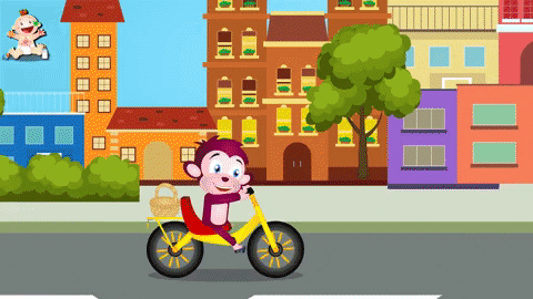 Monkey Bicycle GIF by Electric Cyclery - Find & Share on GIPHY