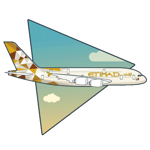 Flying Abu Dhabi Sticker by Etihad Airways for iOS & Android | GIPHY