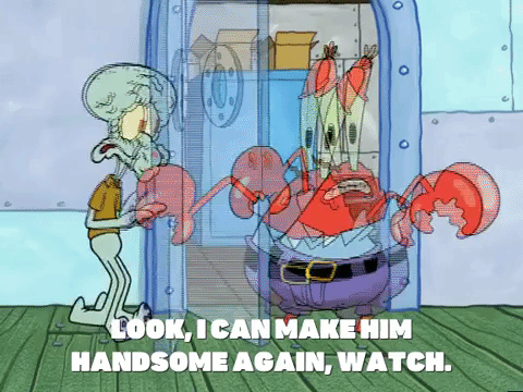 Season 5 The Two Faces Of Squidward GIF by SpongeBob SquarePants - Find ...