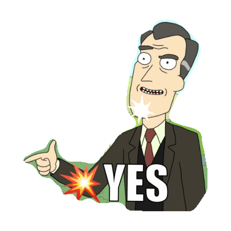 Rick And Morty Yes Sticker for iOS & Android | GIPHY