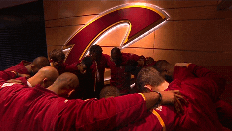Cleveland Cavaliers Huddle GIF by NBA - Find & Share on GIPHY