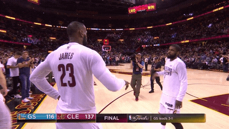 High Five Lebron James GIF by NBA - Find & Share on GIPHY