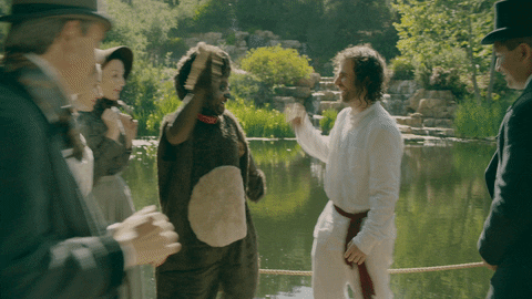 High Five Comedy Central GIF by Drunk History - Find & Share on GIPHY