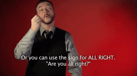Are You All Right Sign Language GIF by Sign with Robert - Find & Share ...