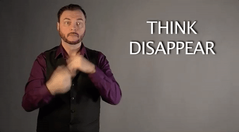 Think Disappear Sign Language GIF by Sign with Robert - Find & Share on ...