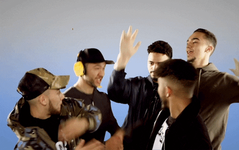 High Five GIF by MIC LOWRY - Find & Share on GIPHY