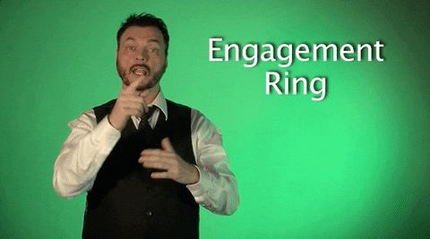 Sign Language Engagement Ring GIF by Sign with Robert - Find & Share on ...