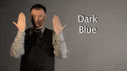Dark Blue Asl GIF by Sign with Robert - Find & Share on GIPHY