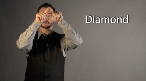 Sign Language Diamond GIF by Sign with Robert - Find & Share on GIPHY