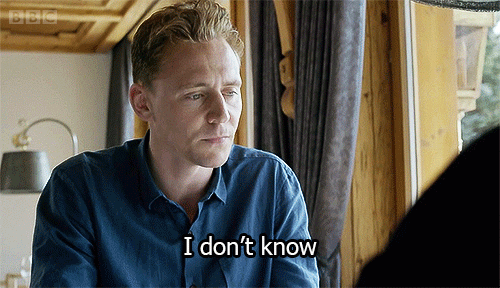 Tom Hiddleston Idk GIF by BBC - Find & Share on GIPHY