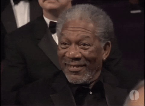 Morgan Freeman Smile GIF by The Academy Awards - Find & Share on GIPHY
