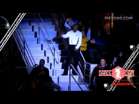 Dance Detroit Basketball GIF by Detroit Pistons - Find & Share on GIPHY