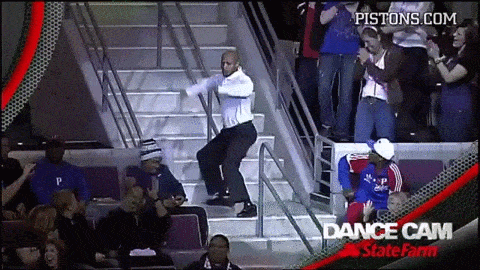 Dance Detroit Basketball GIF by Detroit Pistons - Find & Share on GIPHY