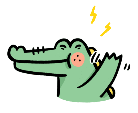 Crocodile Hello Sticker for iOS & Android | GIPHY