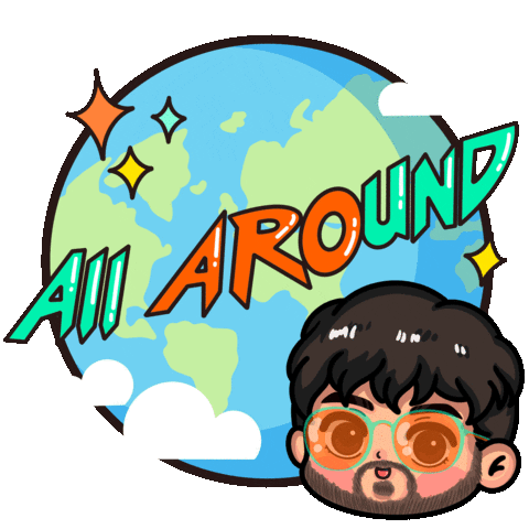 Traveling All Around The World Sticker by R3HAB for iOS & Android | GIPHY