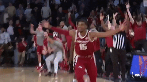 Celebrate College Basketball GIF by Arkansas Razorbacks - Find & Share ...