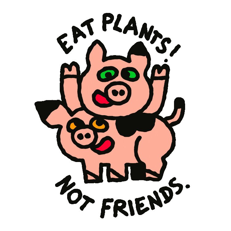 Vegan Sticker by Jasper Van Gestel for iOS & Android | GIPHY