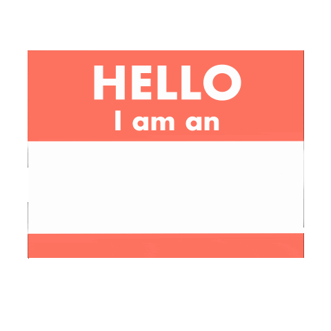 Hello I Am Badge Sticker by The Enthusiast for iOS & Android | GIPHY