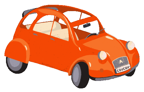 Car Orange Sticker for iOS & Android | GIPHY
