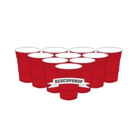 Beer Pong Red Cup Sticker by RedCupShop® for iOS & Android | GIPHY