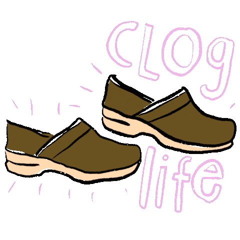 Cloglife Clog Sticker by Grace Farris for iOS & Android | GIPHY