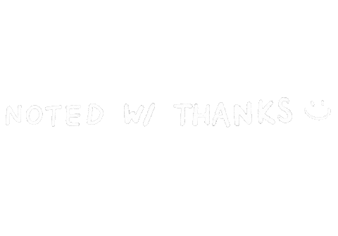 Noted With Thanks Sticker for iOS & Android | GIPHY