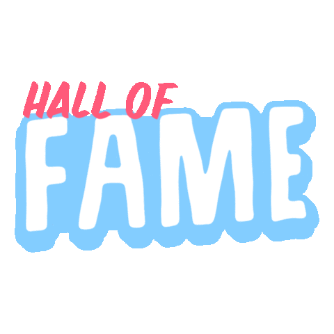 Hall Of Fame Banner Sticker by Happy Happy for iOS & Android | GIPHY