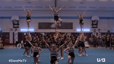 Cheer Squad GIF by DareMeTV - Find & Share on GIPHY