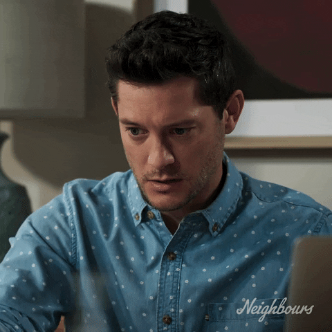 Rob Mills Worry GIF by Neighbours (Official TV Show account) - Find ...